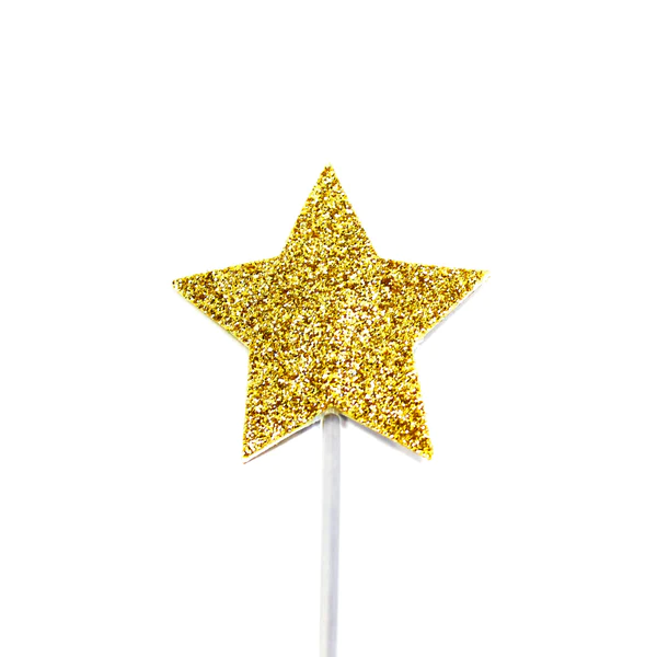 Pack of 12 glittery gold star cake decoration picks – The Olde ...