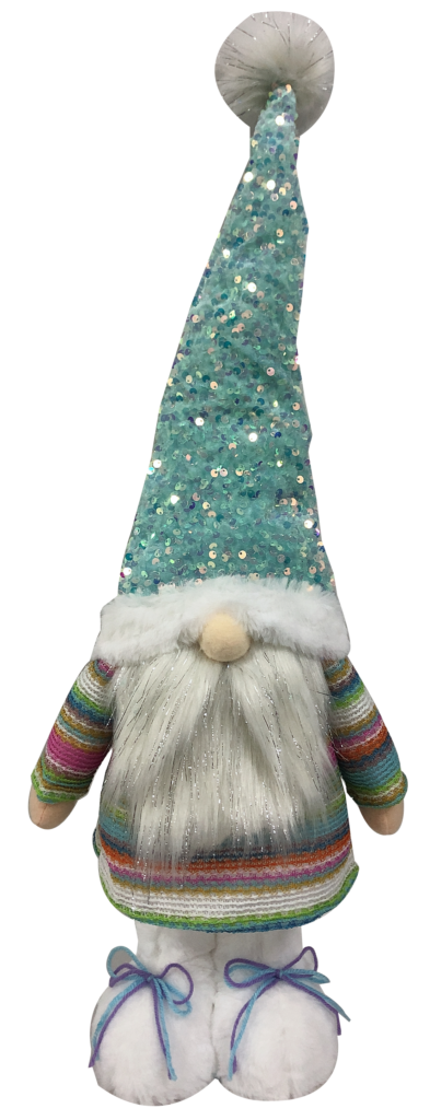Adorable Standing Gonk with Blue Sequined Hat – The Olde Christmas Shoppe