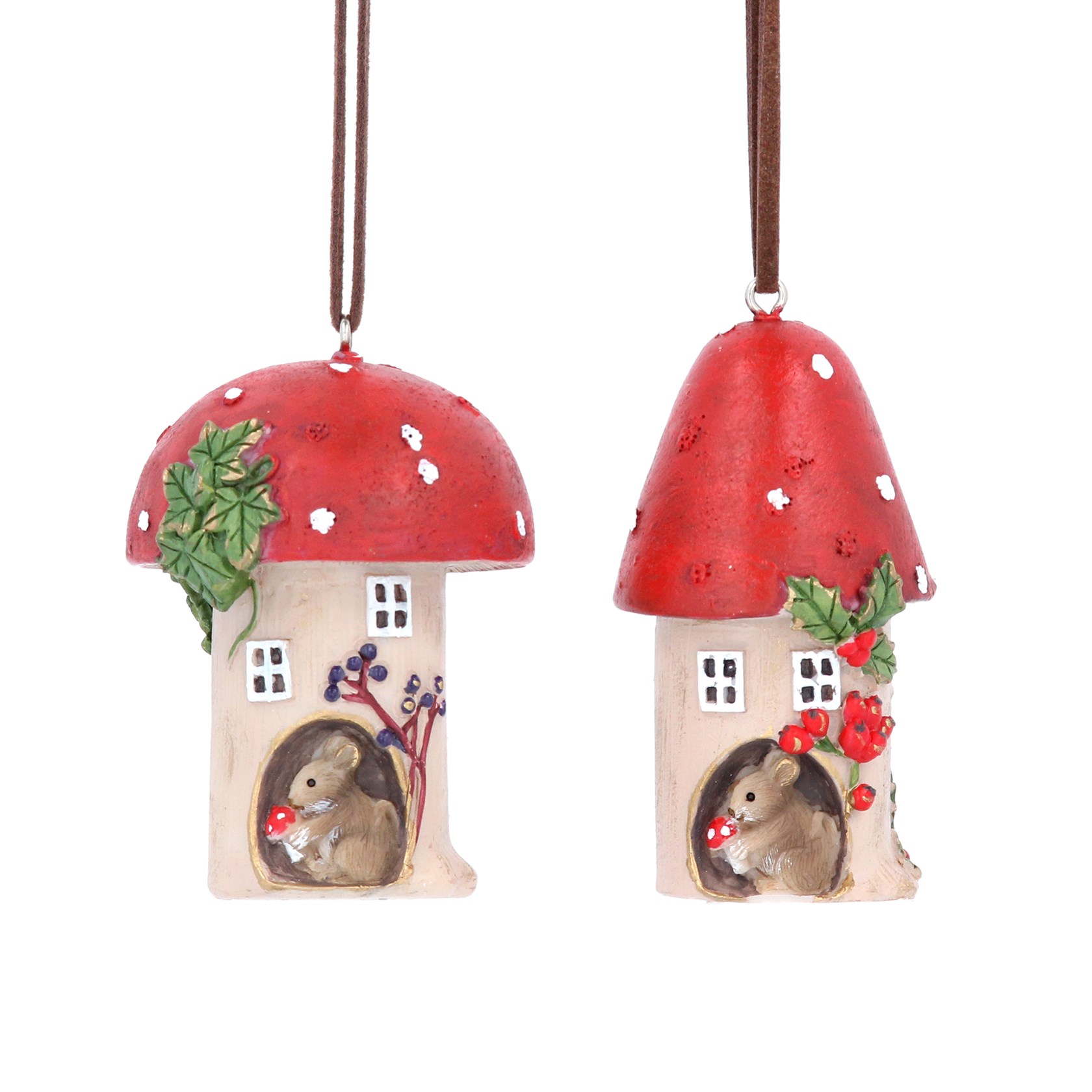 Terrific Toadstool Mouse House Hanging Decoration – 2 Designs – The ...