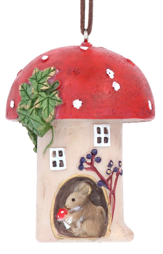 Terrific Toadstool Mouse House Hanging Decoration – 2 Designs – The ...