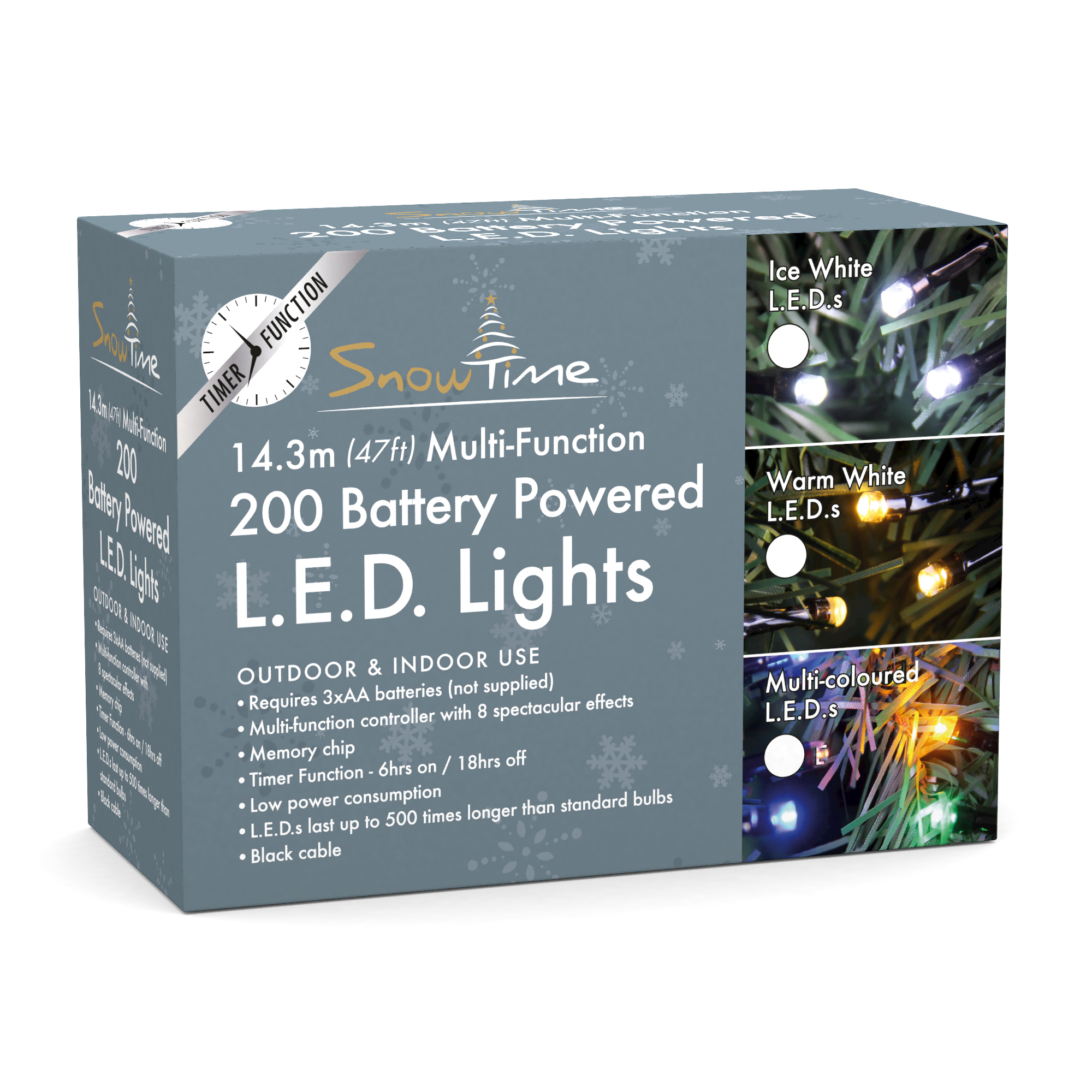 200 Multicolour LED Lights – The Olde Christmas Shoppe