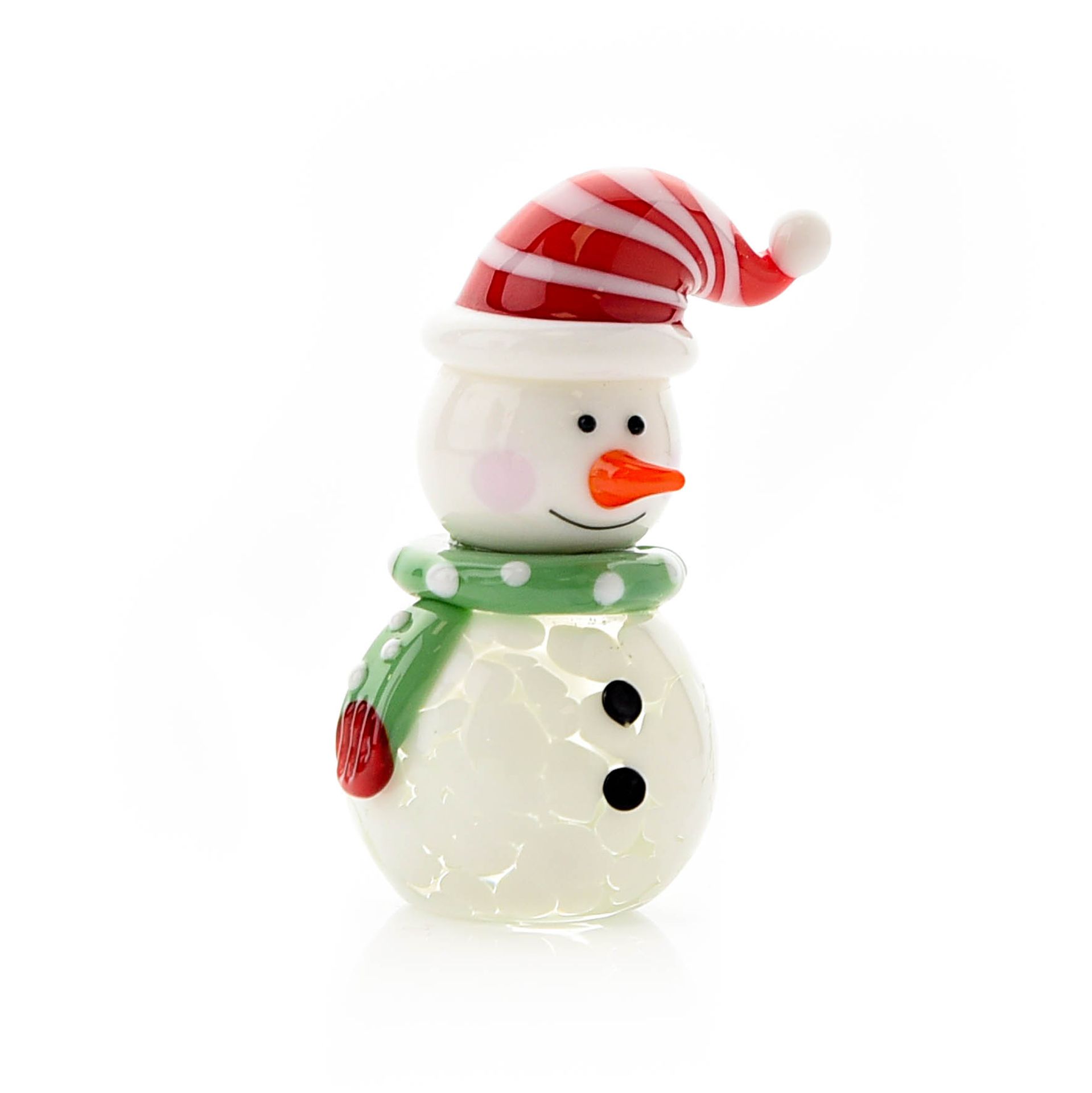 Objets d’Art Snowman with Green Scarf Figurine – The Olde Christmas Shoppe